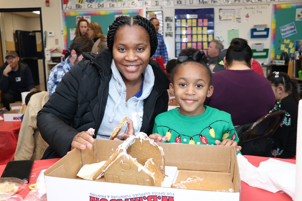 GAMS Students and Families Build Gingerbread Houses Together- News - NECSD